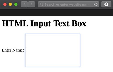Html Input Text Box Field Value Size Width Multiline Eyehunts