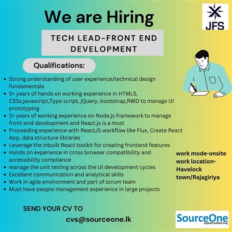 Frontenddevelopment Techlead Webdevelopment Careeropportunity