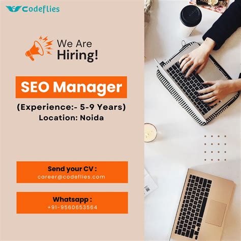 Seo Hiring Connect Join Seo Digitalmarketing Easyapply Noida Immediate Seomanager