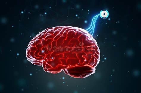 A Chip Implanted In The Brain Neurotechnology A Microprocessor Connected Electrically To Human