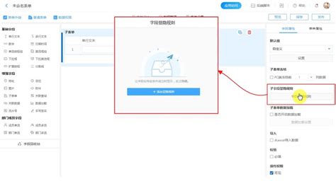 子字段显隐规则