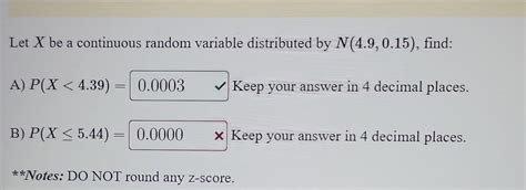 Solved Let X Be A Continuous Random Variable Distributed By