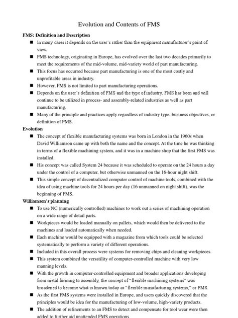 Pdf Microsoft Word Chapter1 Evolution And Contents Of Fmspdf