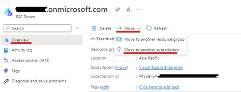 Trying To Link An Existing Azure Ad B2c Tenant To My Azure Subscription Microsoft Qanda