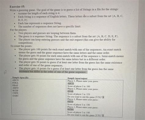 Solved A Exercise 5 Write A Guessing Game The