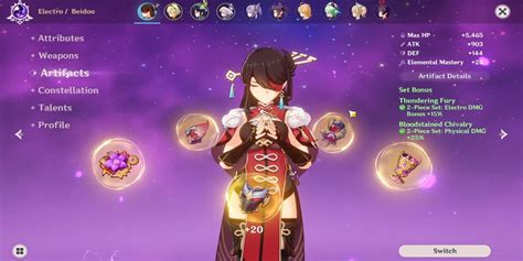 Genshin Impact Best Build For Beidou