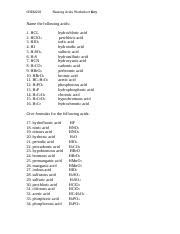 Naming Acids KEY Docx CHEM Naming Acids Worksheet Key Name Worksheets Library