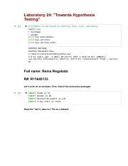 Lab Jupyter Notebook Pdf Laboratory Towards Hypothesis