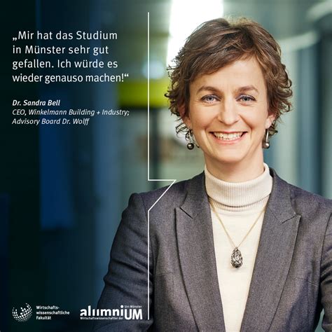 Alumni Story Dr Sandra Bell Wirtschaftswissenschaftliche Fakultät