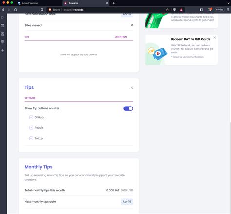Add A Way To Disable Inline Tipping Buttons Without Enabling Brave Rewards Separate Set Of