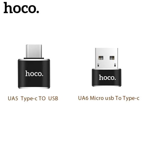 Hoco Mini Adapter Ua6 Micro Usb To Type C Ua5 Type C To Usb Convertor