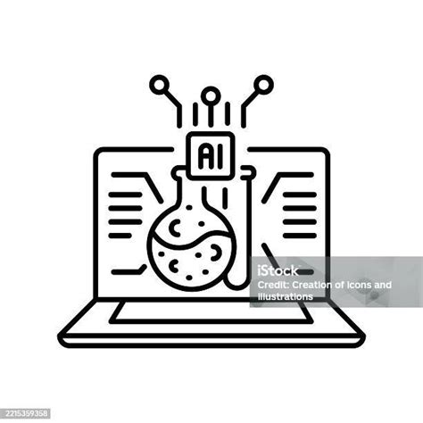 가상 실험실 Stem은 디지털 및 인쇄 프로젝트를 위한 검은색 선 아이콘을 규율합니다 0명에 대한 스톡 벡터 아트 및 기타 이미지 0명 Stem 주제 벡터 Istock