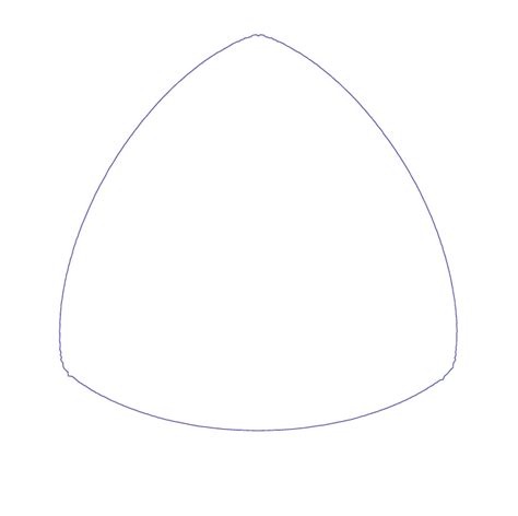 The Non Circular Convex Curve Of Constant Width 16 With Equation 3