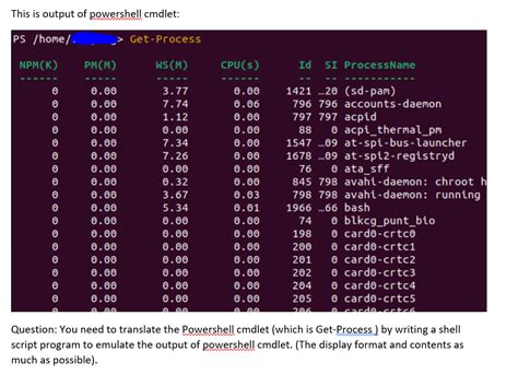Solved Linux Operating System Powershell Bash Shell