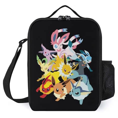 Anime Go Eevee Evolutions Lunch Bag Lunch Box For School Lunch Bag For Women Adult Men