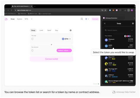 How To Swap Tokens Using The Uniswap Extension Uniswap Labs