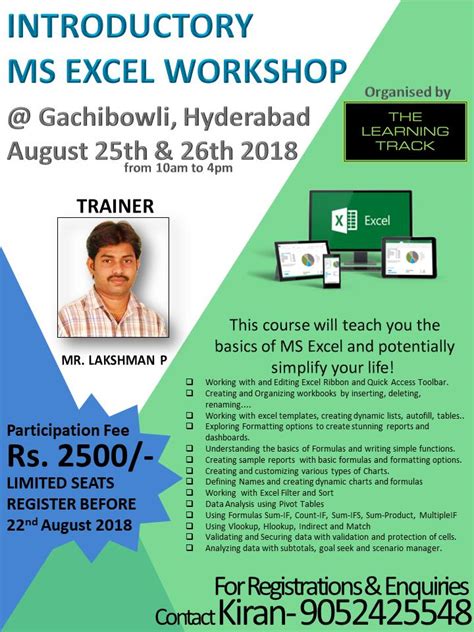 The Learning Track On Linkedin Microsoft Excel Basics Workshop