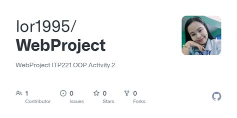 Github Lor1995webproject Webproject Itp221 Oop Activity 2