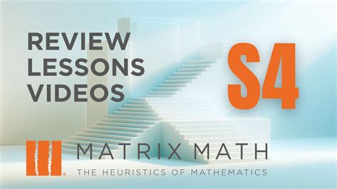 Secondary 4 Additional Practice Review Lessonsp Matrix Math