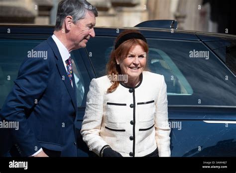 Windsor Berkshire Uk 20th April 2025 Sarah The Duchess Of York