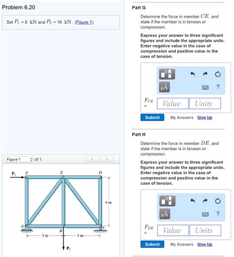 Solved Problem 6 20 Part A Set P1 8 Kn And P 16 Kn Figure