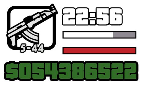 Github Mickmelon Gta Sa Hud React A Recreation Of The Gta Sa Hud In React