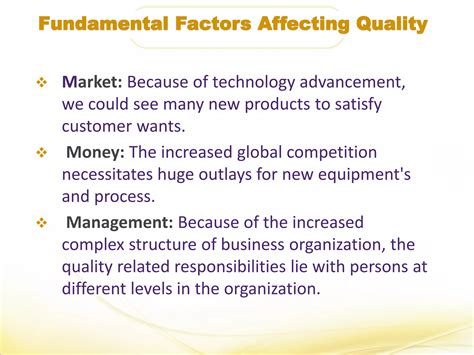 Factors Affecting Quality Pptx
