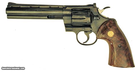 Colt Python Or Original Python Target Style Claro Walnut Grips