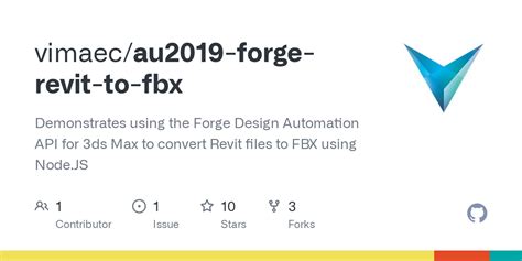 Github Vimaecau2019 Forge Revit To Fbx Demonstrates Using The Forge