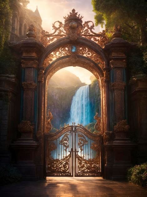 Premium Ai Image Opening Gate