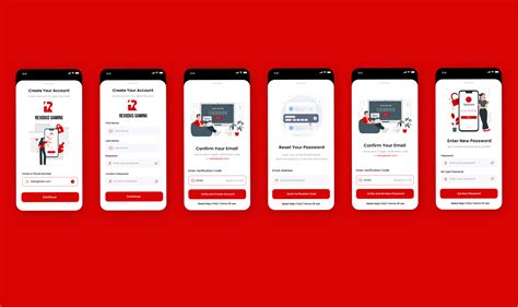 App Login Signup Reset Password Ui Kit Freebie Figma