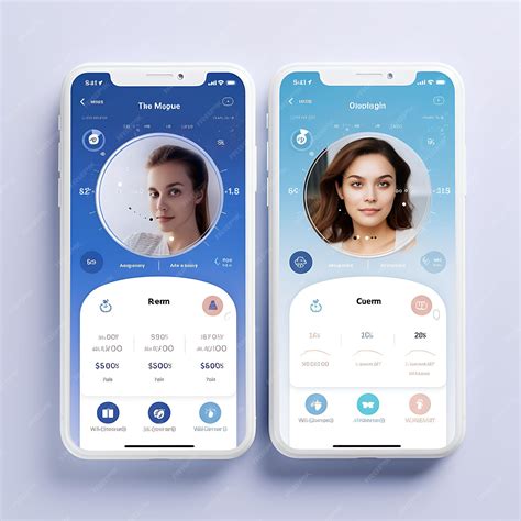 Premium Ai Image Mobile App Layout Design Of Remote Patient Monitoring Streamlined And