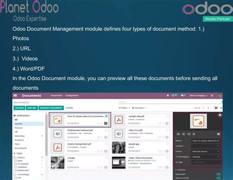 Odoo 13 Document Management System Pptx
