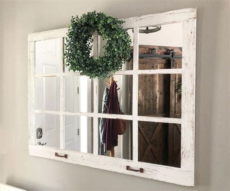 How To Make A Diy Window Pane Mirror Twigandthistle
