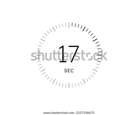 17 Second Timers Clocks Timer 17 Stock Vector Royalty Free 2237106675 Shutterstock