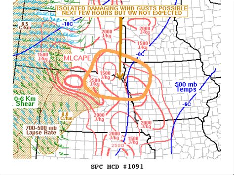 Storm Prediction Center Mesoscale Discussion 1091