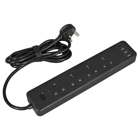 Extension Lead M With USB Ports Black EL USBB Sealey