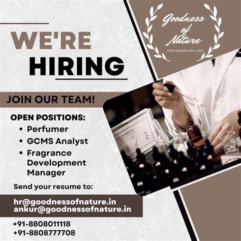 ankur mishra on linkedin job vacancy perfumer gcms perfumes