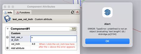 dc volume attribute with update script dynamic components sketchup community