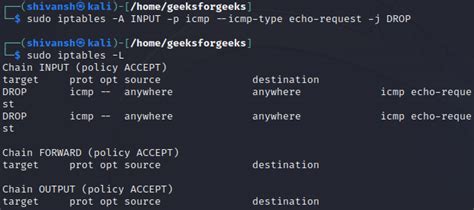 How To Block Ping ICMP Responses In Linux GeeksforGeeks