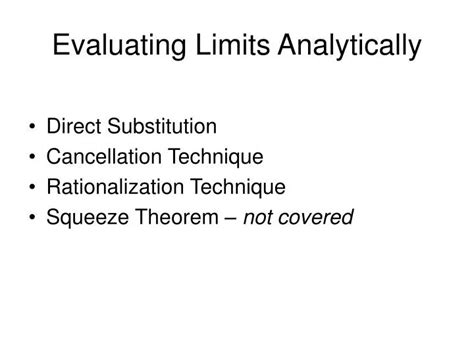 Ppt Evaluating Limits Analytically Powerpoint Presentation Free Download Id 3654917