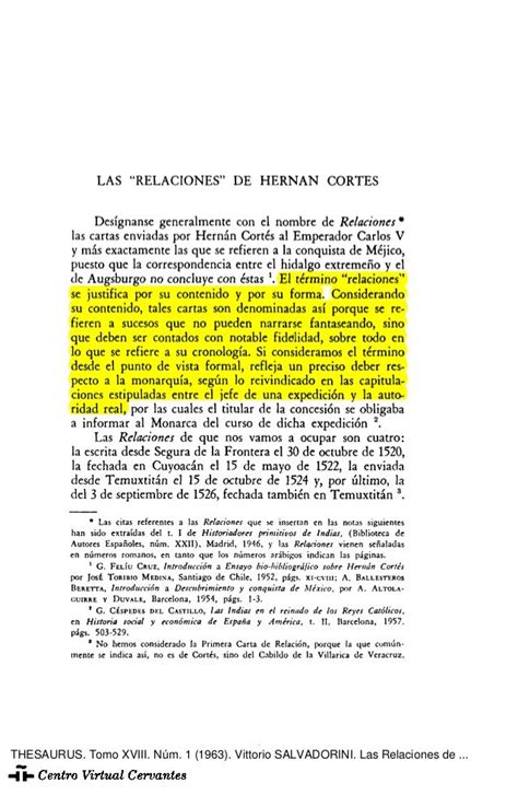 Hernán Cortes Cartas Relaciones Y Biografía