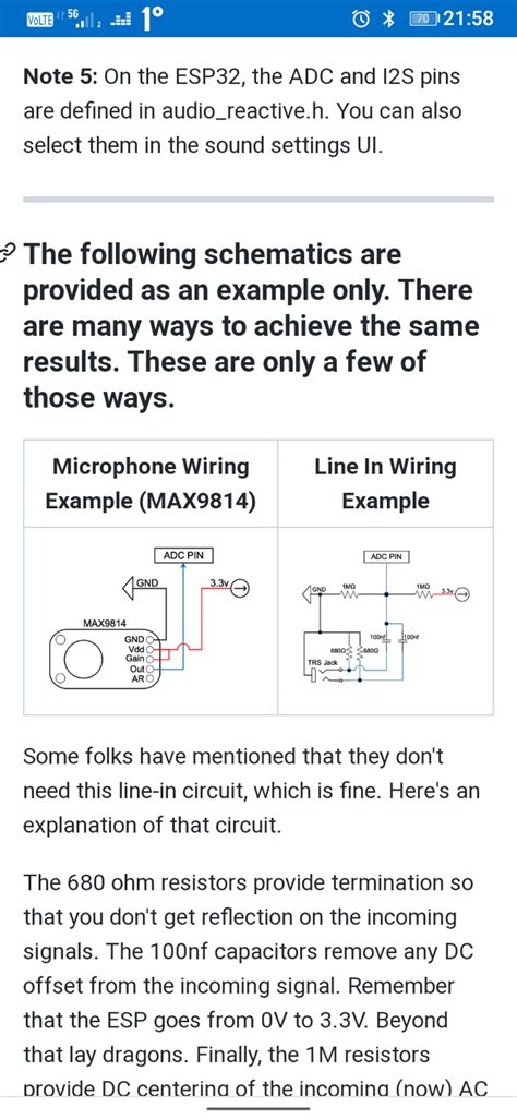 Wled Sound Reactive Line In Input Help R Wled