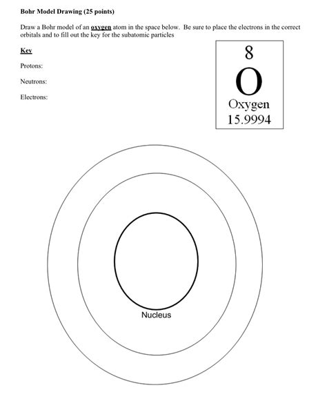 [solved] Bohr Model Drawing 25 Points Draw A Bohr Model Of An Oxygen Atom Course Hero