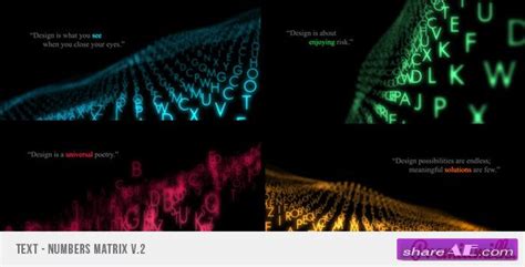 Matrix Free After Effects Templates After Effects Intro Template ShareAE