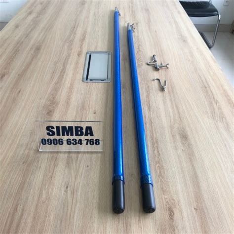 1 SÀO THI CÔNG XỎ GÔNG CÁP TREO và 1 đầu móc SÀO INOX THI CÔNG CÁP HÀNG VIỆT NAM CAO CẤP DÀI 4