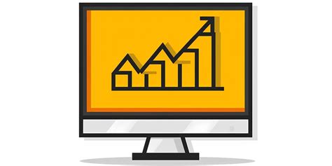 Premium Photo A Yellow Monitor With A Graph Showing The Graph Of