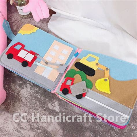 Новинка войлочная ткань для поделок тихая книга готовая книга для детей книга для раннего