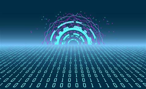 abstract technology binary code background digital binary data and secure data c sponsored