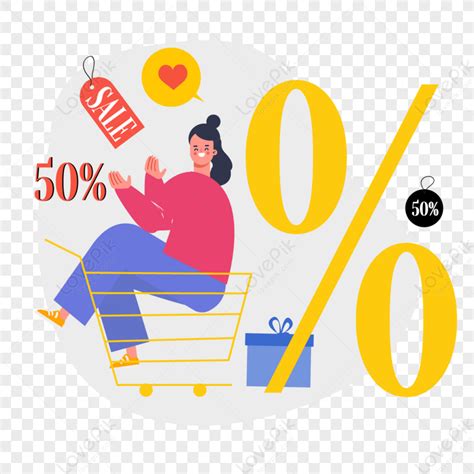 손으로 그려진 된 만화 검은 금요일 쇼핑 그림입니다 레드 일러스트 사랑 일러스트 판매 일러스트 Png 일러스트 무료 다운로드 Lovepik